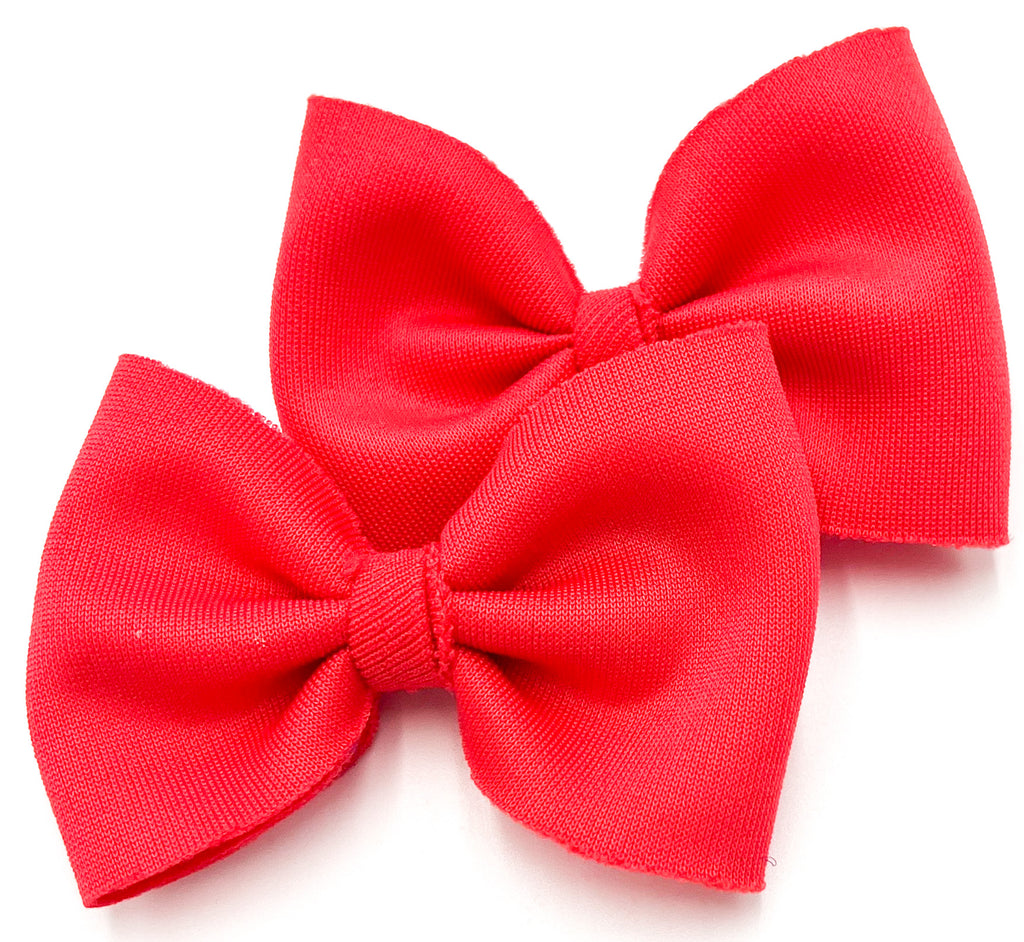 Blood Red Bow Mini Piggies – Jett + Jax Bows
